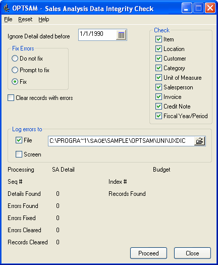 Check Data Integrity